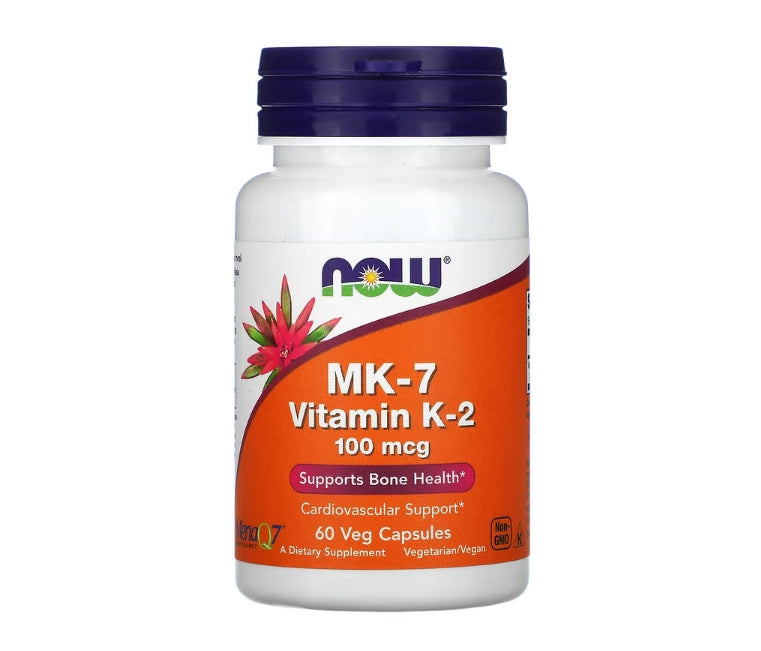NOW Foods, MK-7 Vitamin K-2, 100 mcg, 60 Veg Capsules