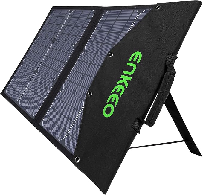 【免費送】ENKEEO 50W 太陽能板，帶 MPPT 控制器和 TIR-C、DC、USB QC 3.0 和 2.0 輸出端口